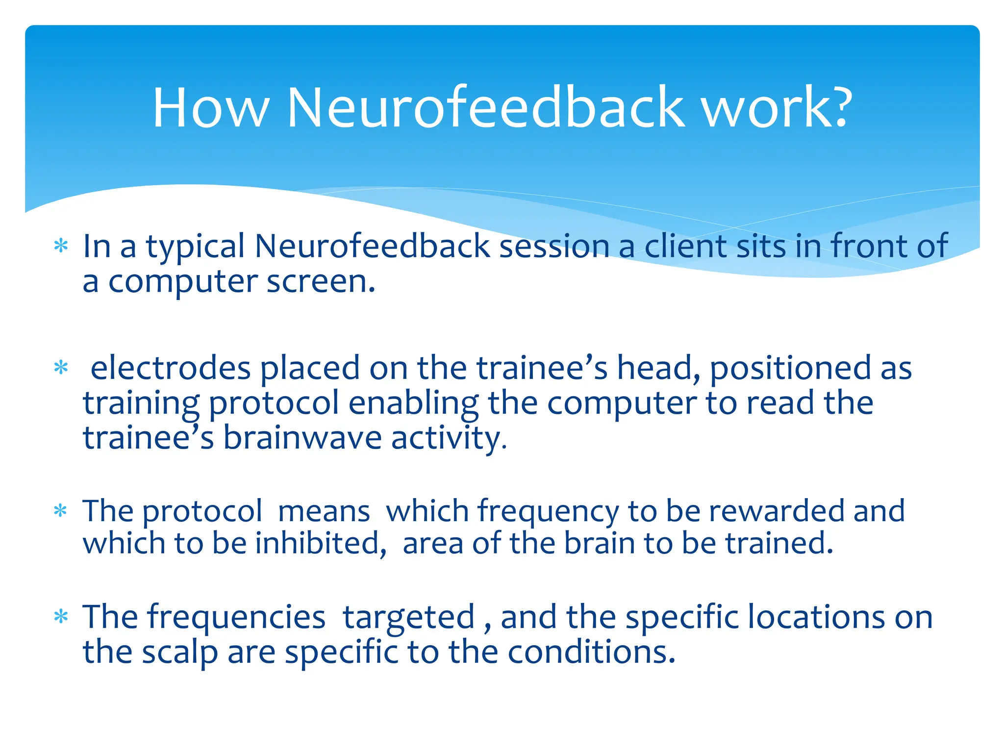 EEG signal processing and application to Neurofeedback : Operant Conditioning Brain and ...