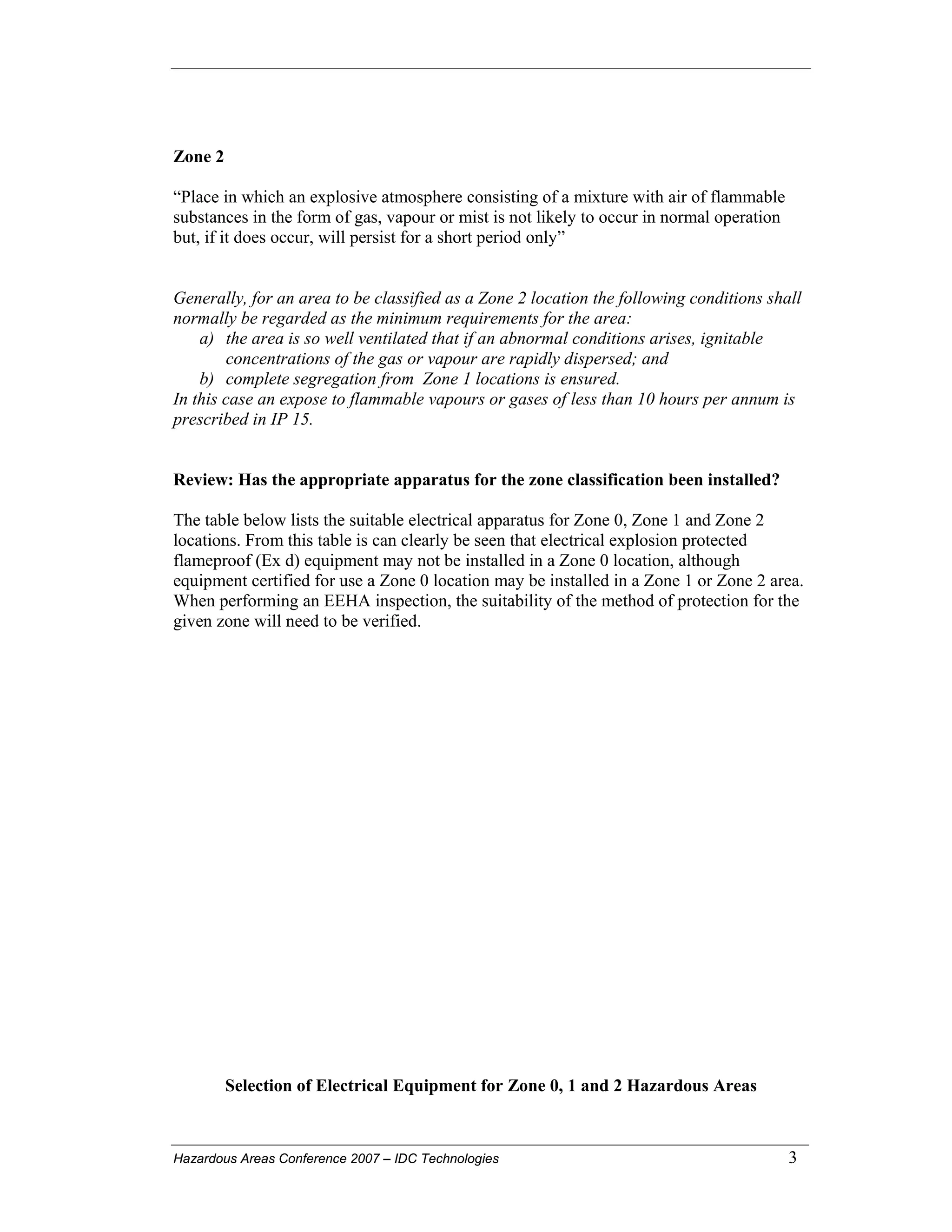 EEHA - Electrical Equipment in Hazardous areas | PDF