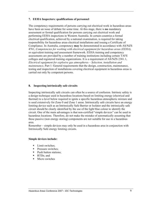 EEHA - Electrical Equipment in Hazardous areas | PDF