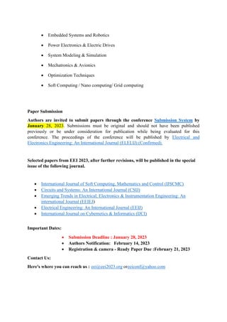 8th International Conference on Emerging Trends in Electrical ...