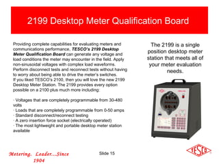 TESCO's Next Generation Test Equipment for the Next Generation of ...