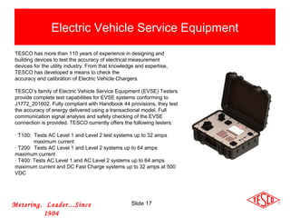 TESCO's Next Generation Test Equipment for the Next Generation of ...