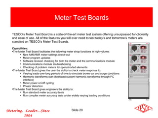 TESCO's Next Generation Test Equipment for the Next Generation of ...