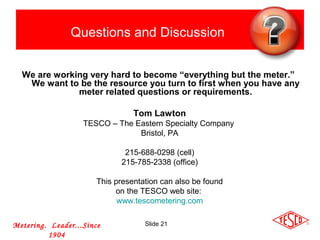 TESCO's Next Generation Test Equipment for the Next Generation of ...