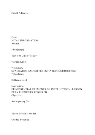 EEI Lesson PlanClient OrganizationTelephone.docx