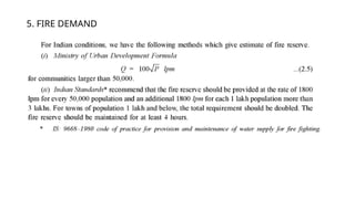 Different types of water demands to be considered while designing a ...