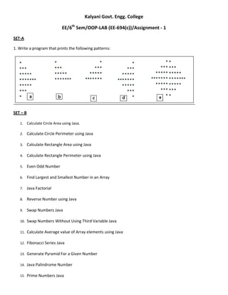 Ee java lab_assignment_1 | PDF