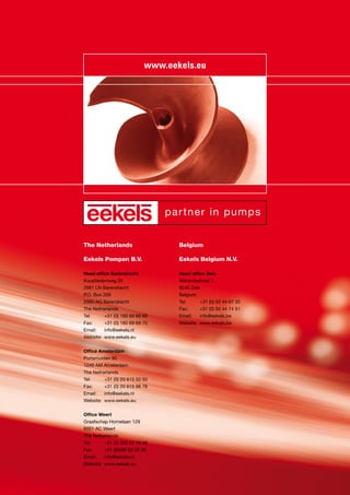 Eekels Company Profile (English) | PDF
