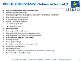 Eelarvestamine, hinnakujundus ja analüüs | PPTX