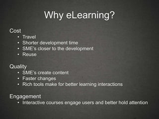 Trainers Institute eLearning Presentation | PPTX