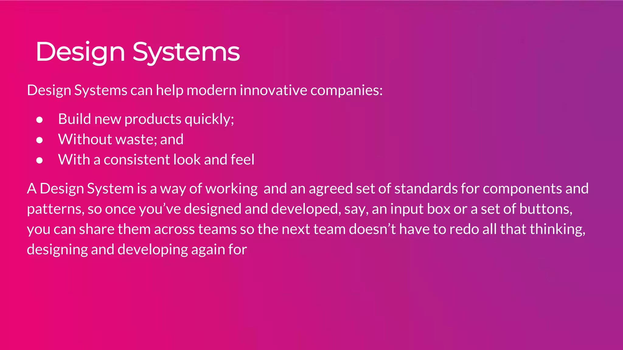 Design Systems: Designing out Waste, Designing in Consistency | PPTX ...