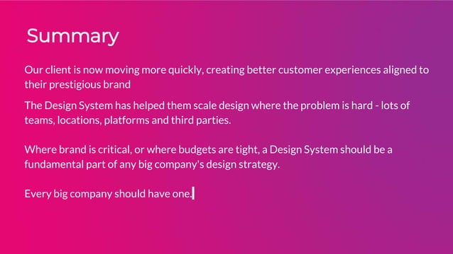 Design Systems: Designing out Waste, Designing in Consistency | PPT