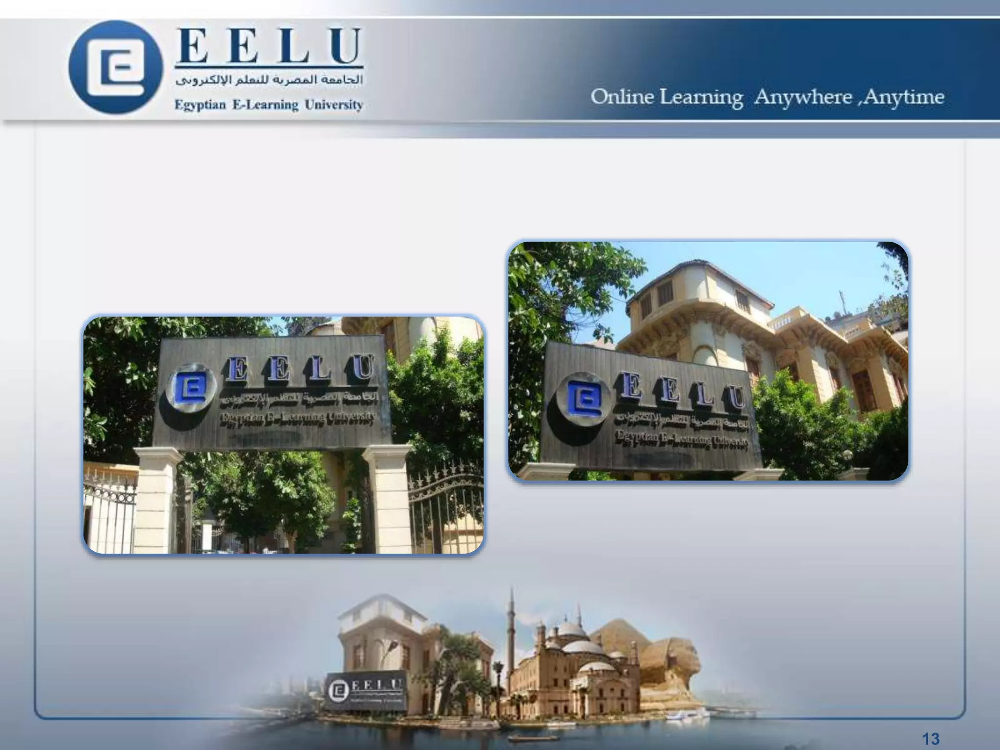 Overview of the Egyptian E-Learning University (EELU) | PPTX