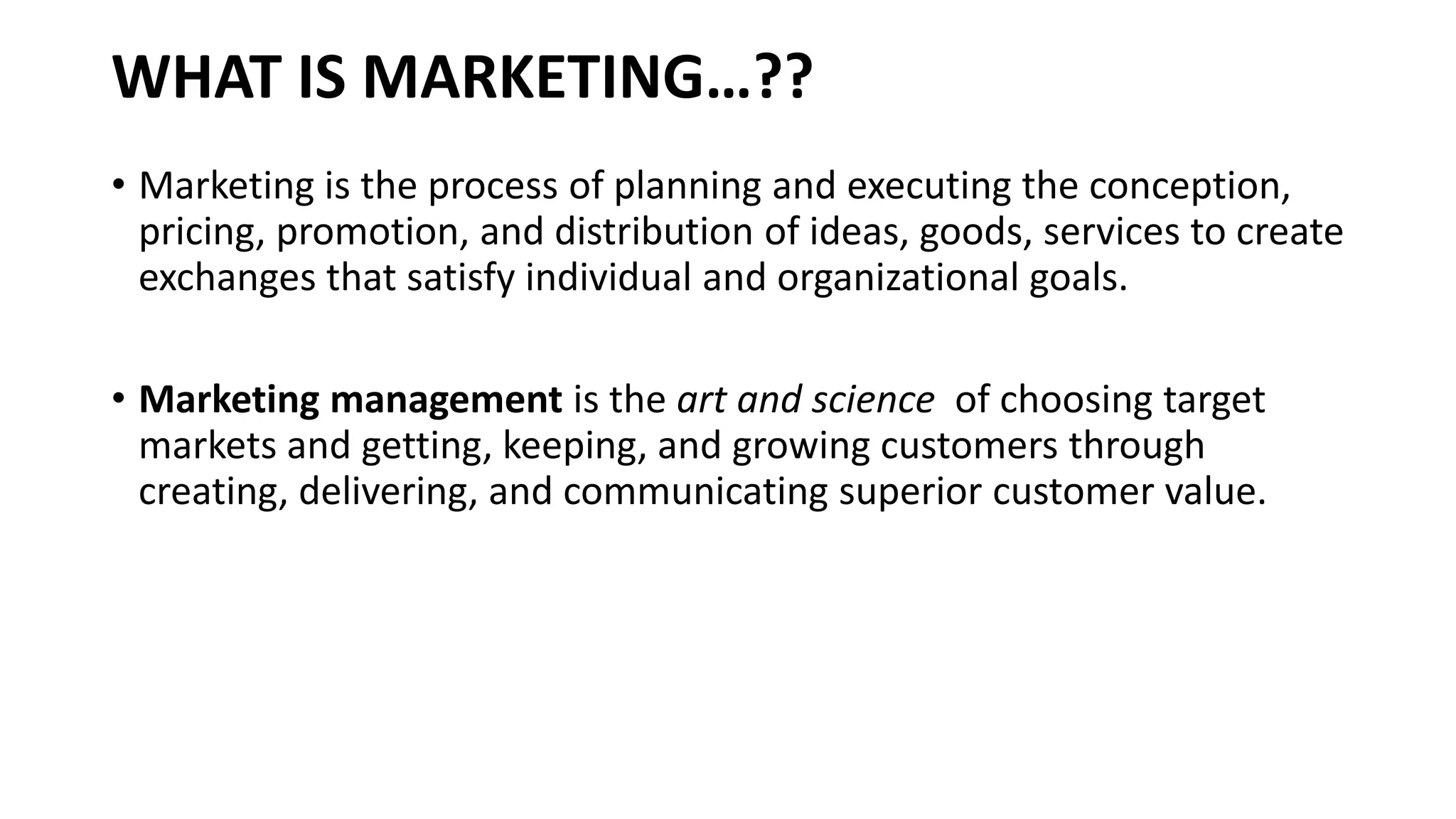 Marketing Management | PPTX