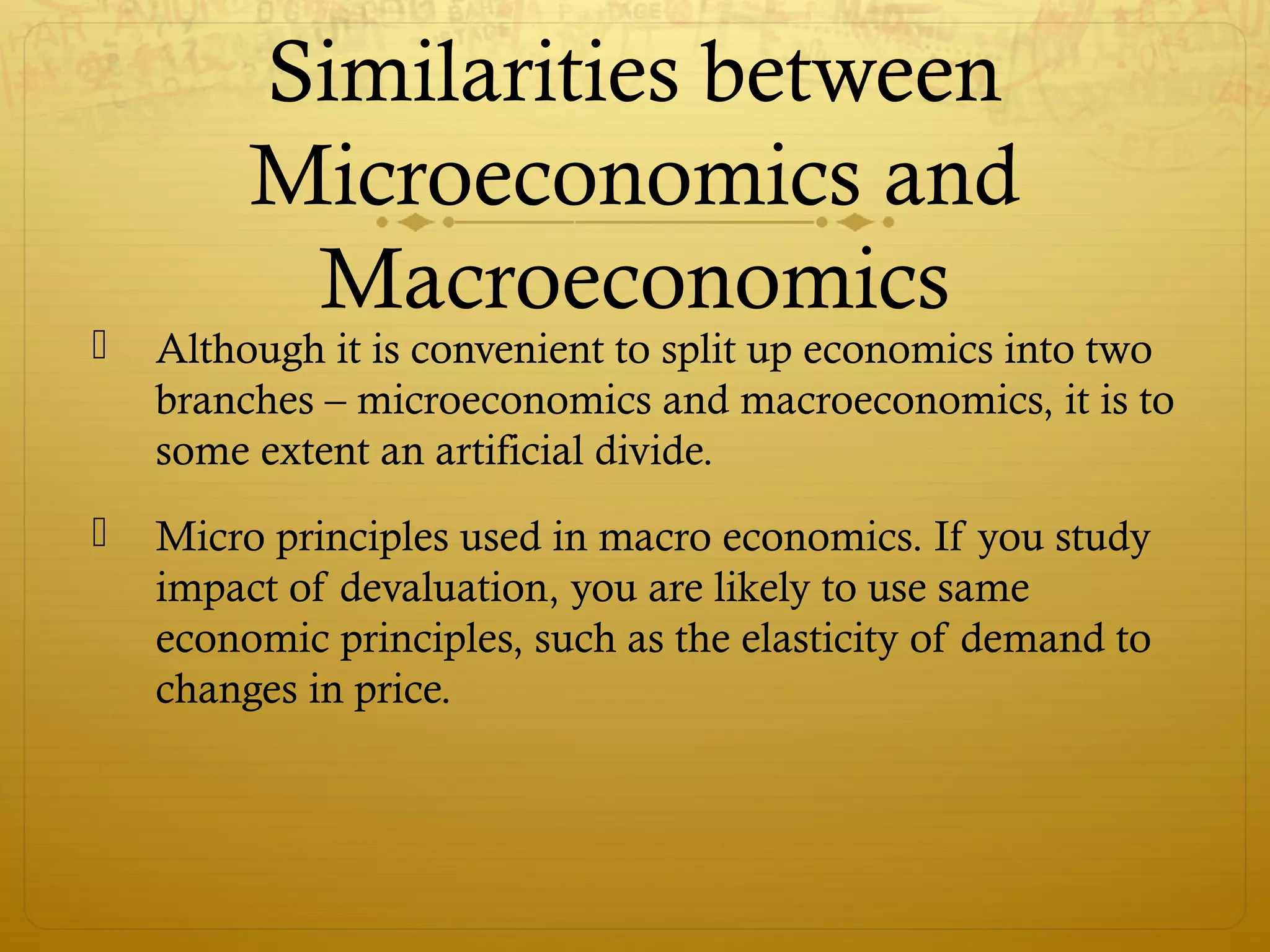 Difference between micro & Macro Economics | PPT | Financial Industry ...