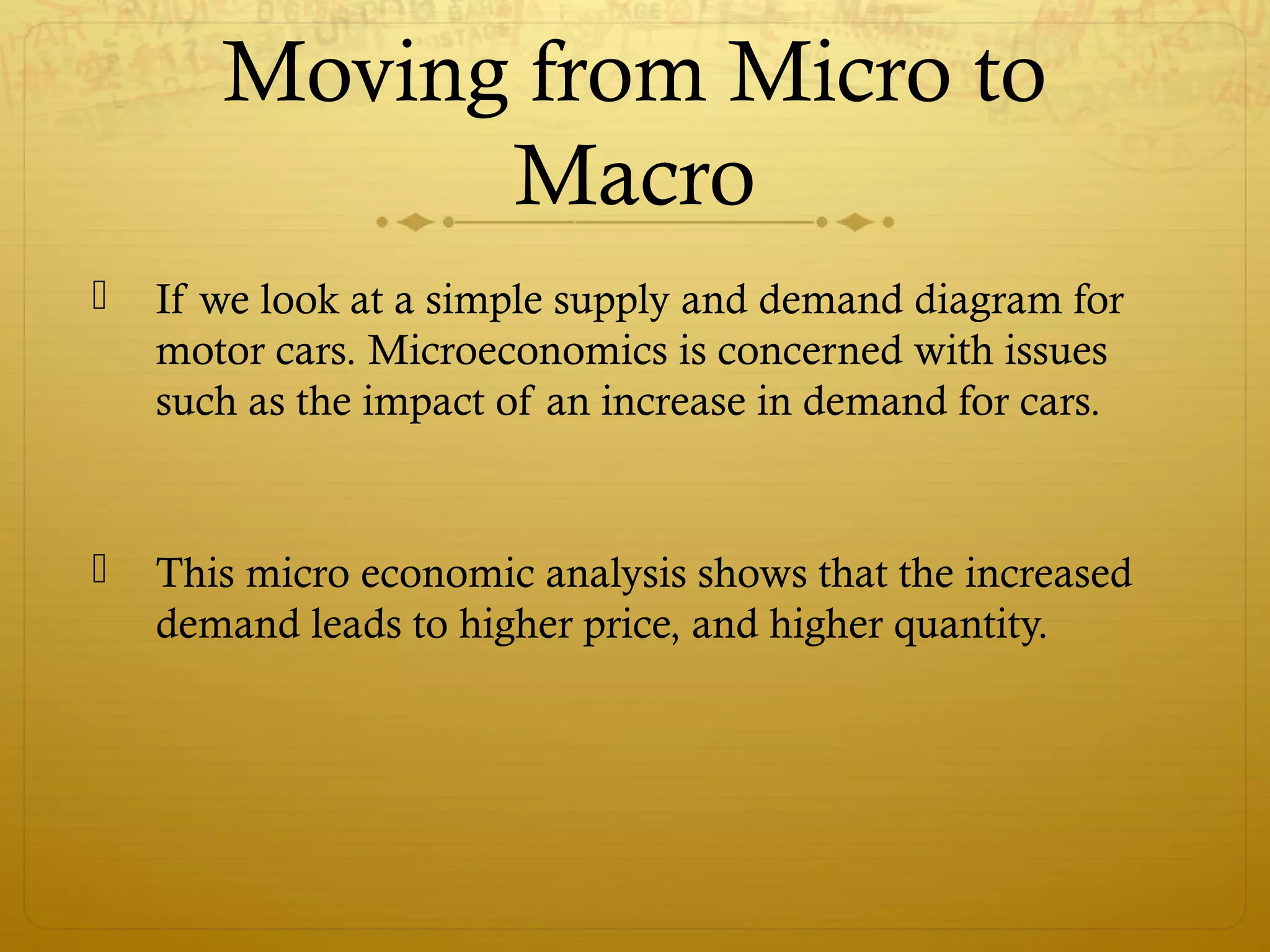 Difference between micro & Macro Economics | PPT | Financial Industry ...