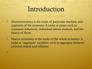 Difference between micro & Macro Economics | PPT