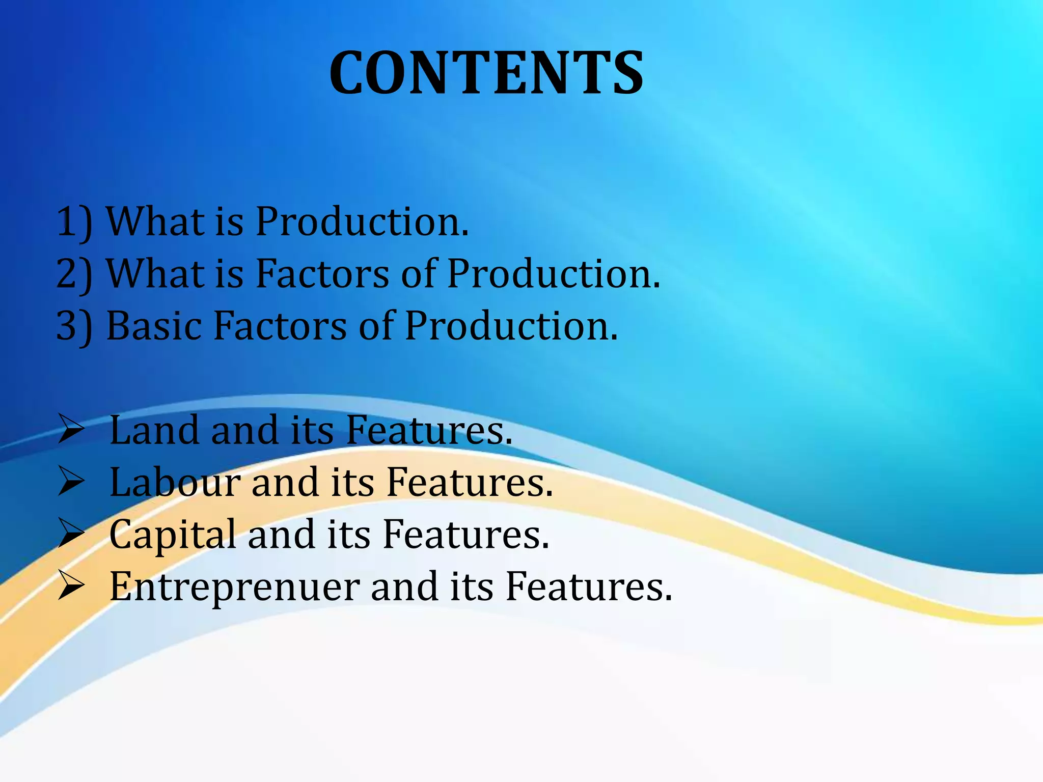 Factors Of Production | PPT