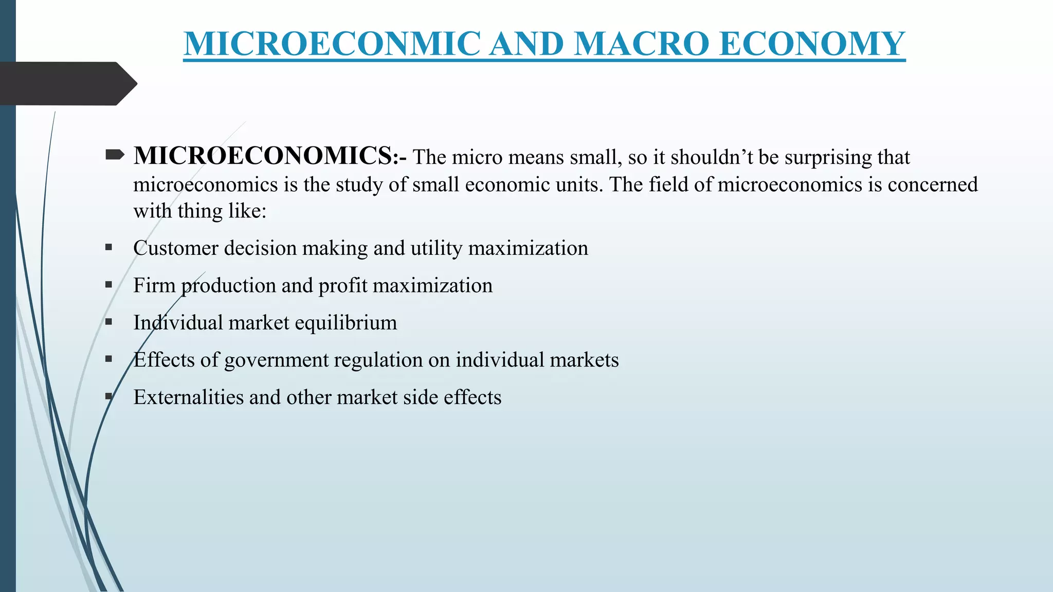 DIFFERENCE BETWEEN MACRO AND MICRO ECONOMICS | PPTX