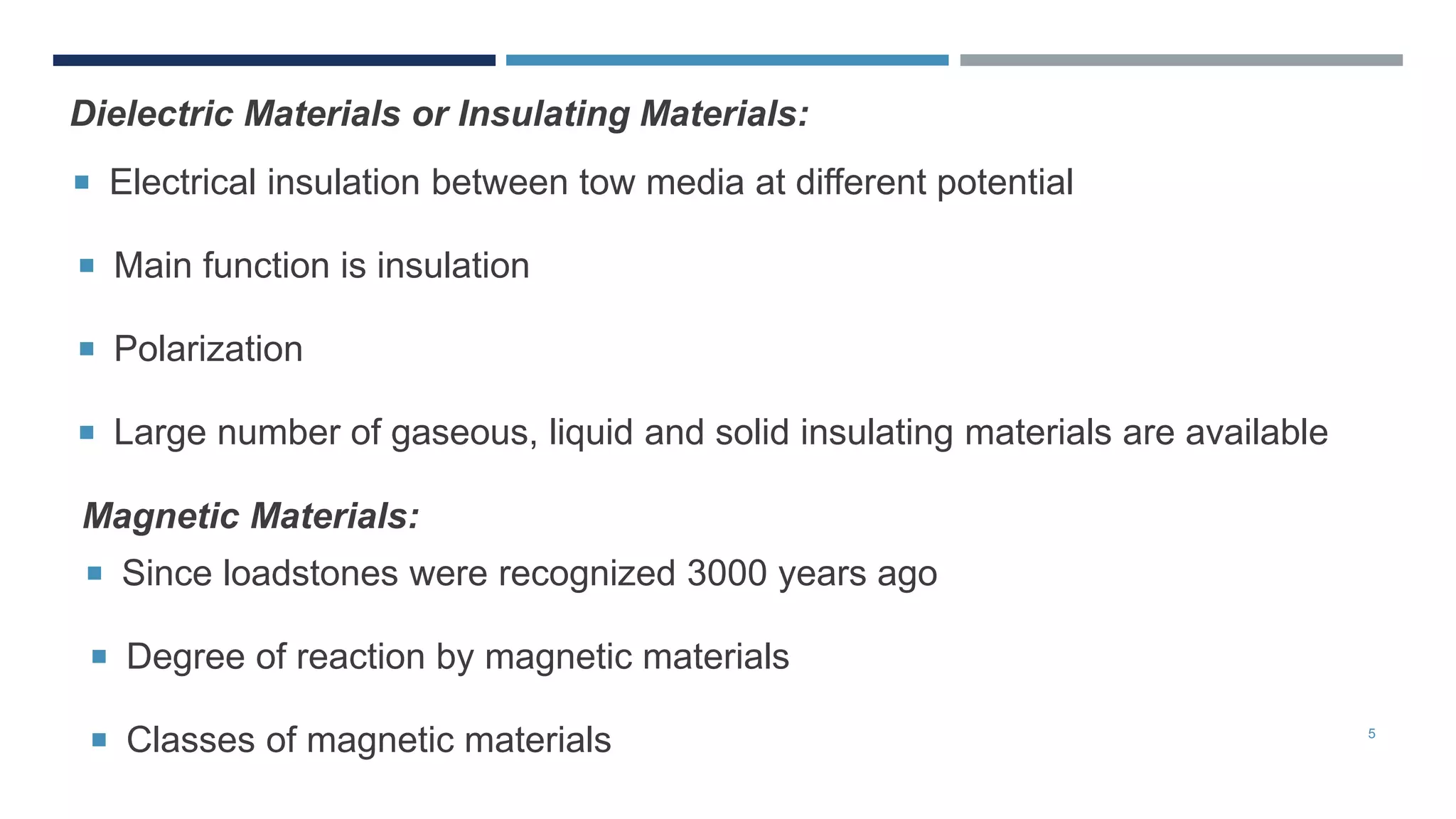 Electrical Engineering Material Part-VI | PPTX | Physics | Science