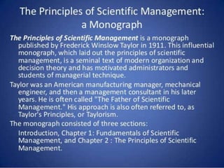 principal of management | PPT