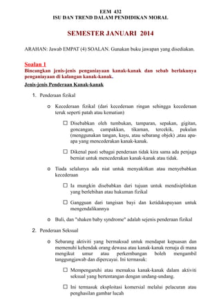 Eem432 isu dan trend dlm pendidikan moral (1) | PDF