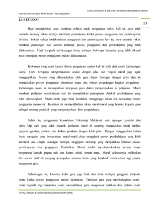 Eem 522 kaedah startegi mengajar moral | PDF