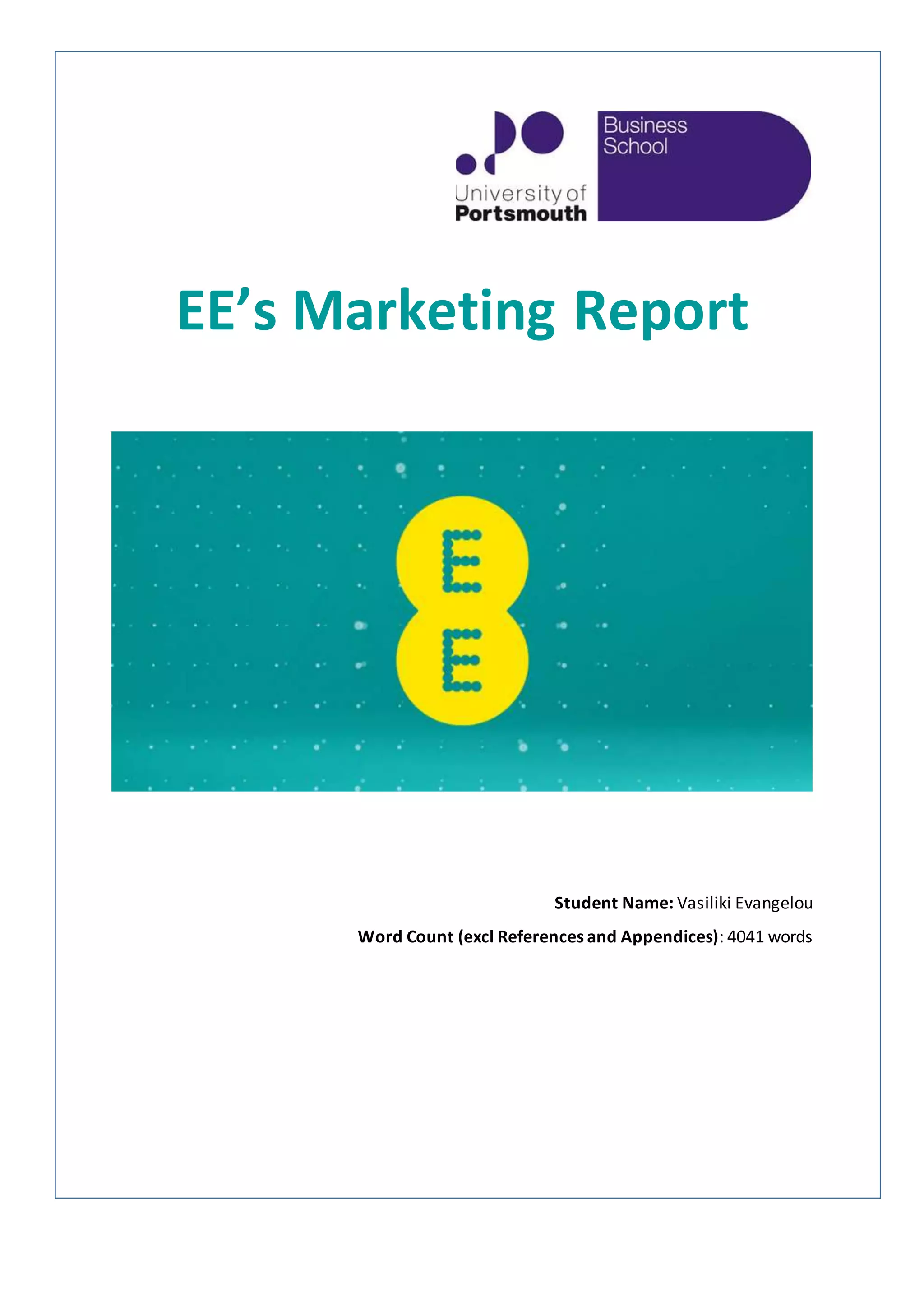 EE marketing report | DOCX