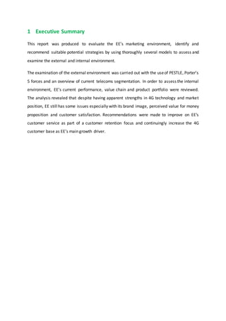 EE marketing report | DOCX