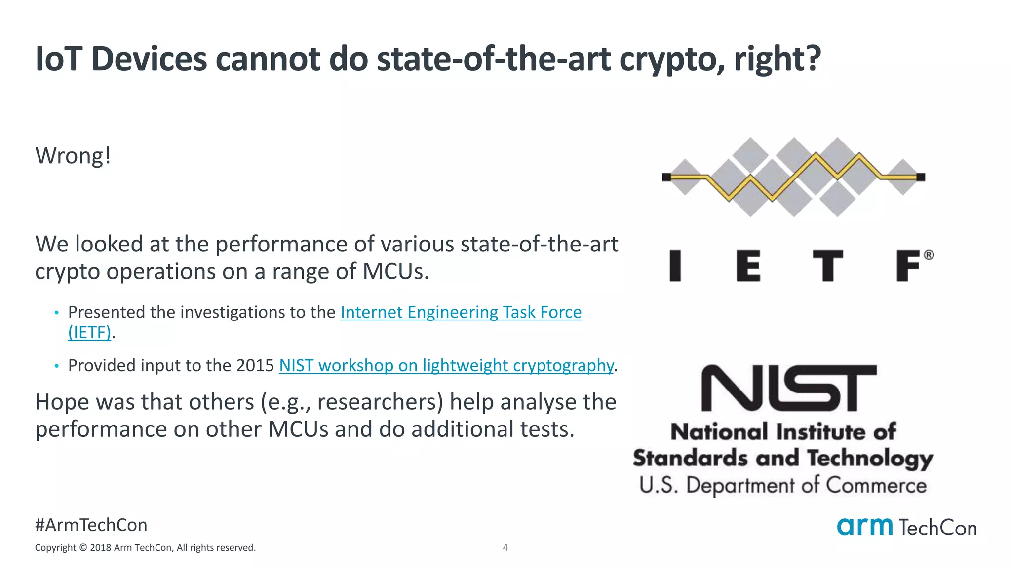 Measuring The Performance And Energy Cost Of Cryptography In Iot Devices Ppt