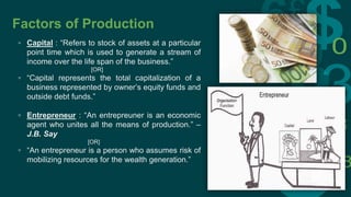 Theory of Production and Costs & Cost Concepts | PPTX