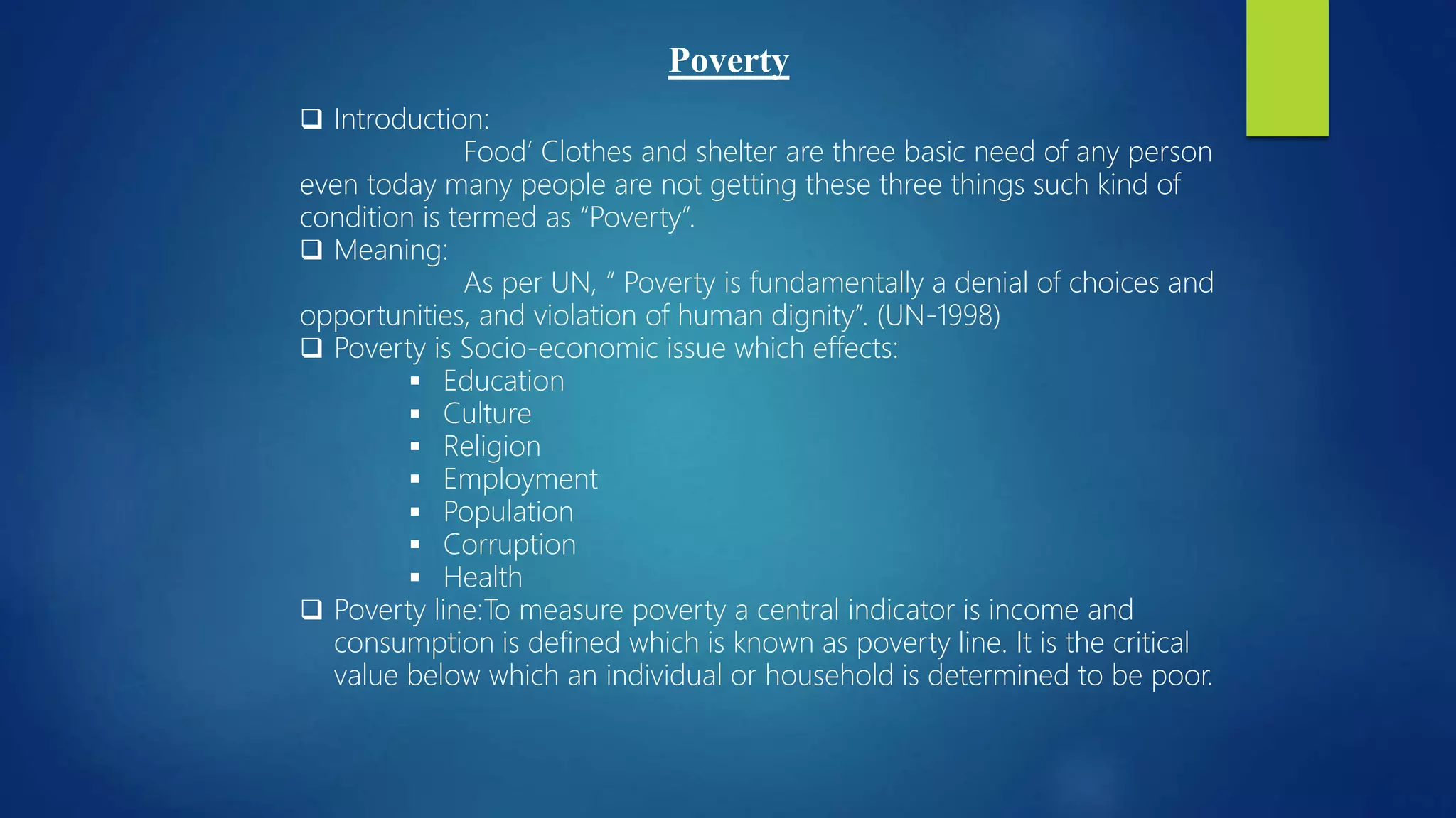 Poverty Unemployment Inflation | PPT