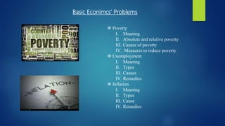 Poverty Unemployment Inflation | PPTX