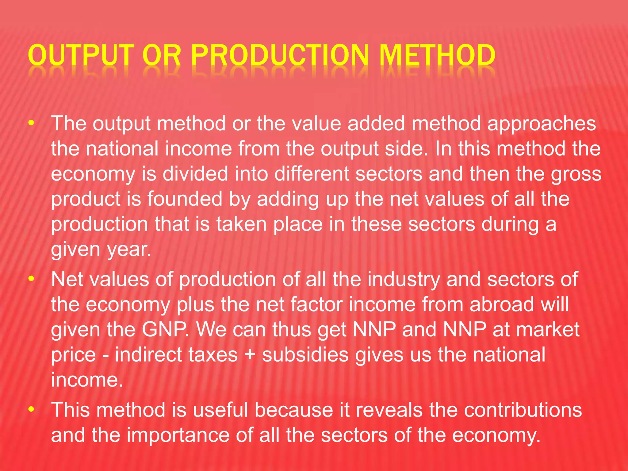 concepts of national income | PPTX