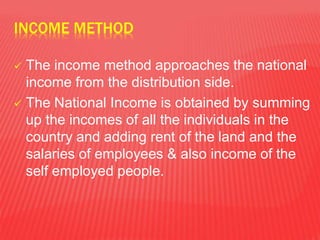 concepts of national income | PPTX