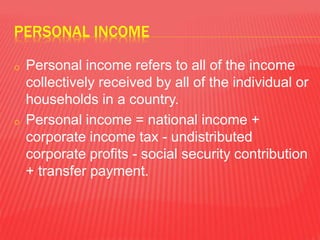 concepts of national income | PPTX