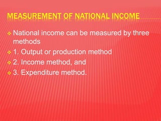 concepts of national income | PPTX