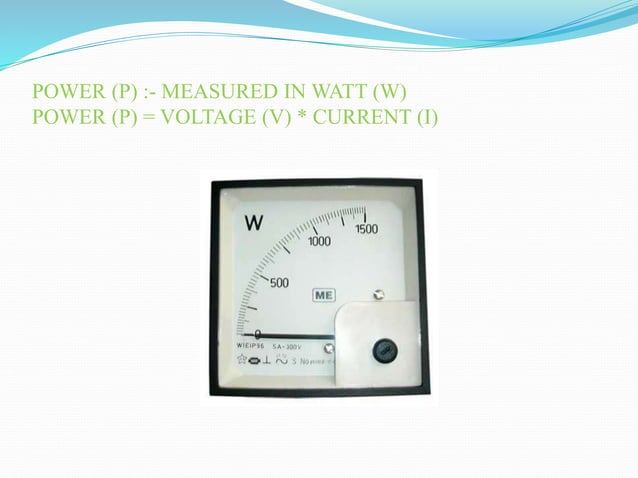 BASICS OF ELECTRICAL AND ELECTRONICS MEASUREMENTS | PPT