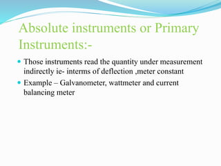 BASICS OF ELECTRICAL AND ELECTRONICS MEASUREMENTS | PPTX