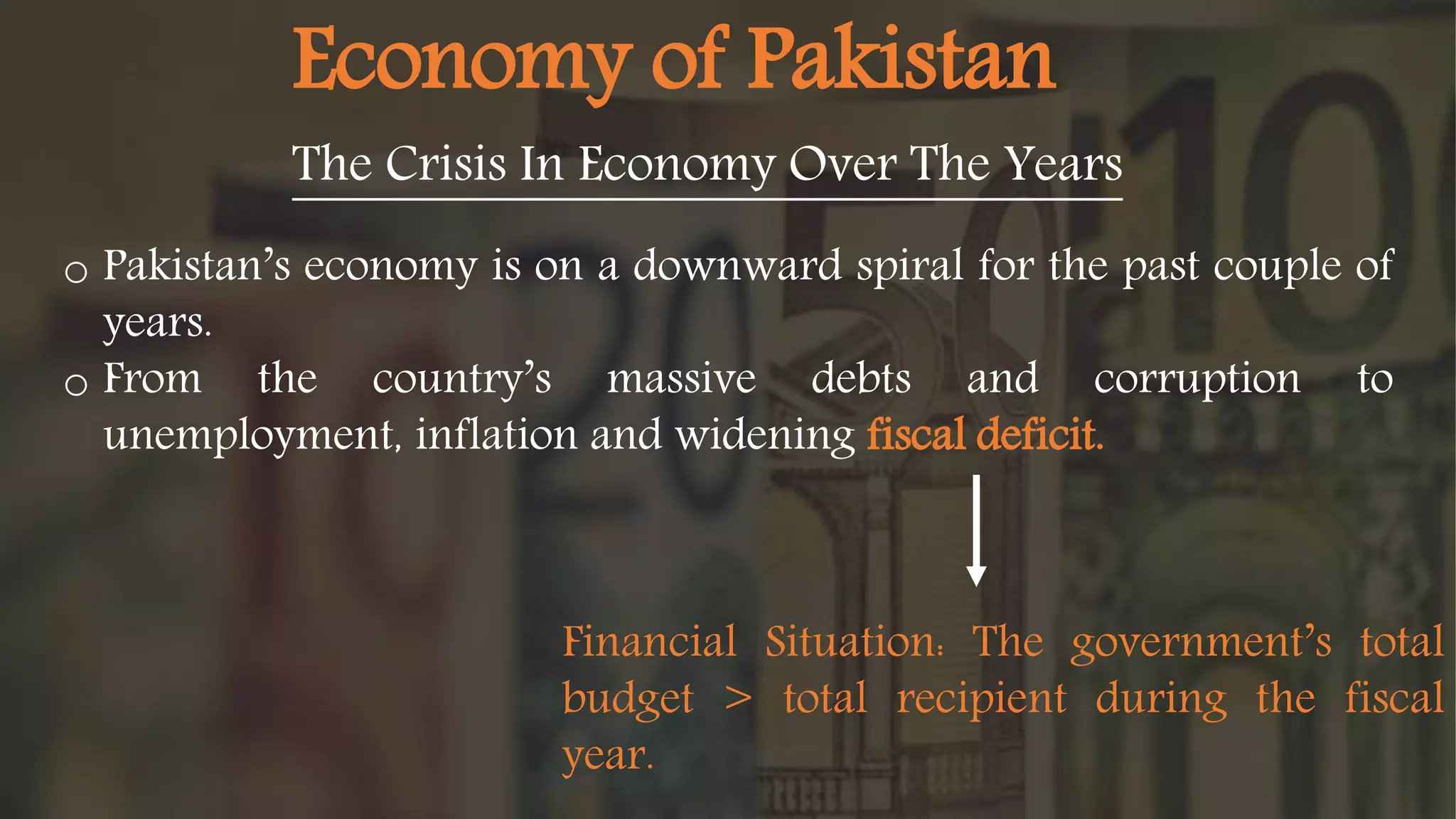 Analysis of Pakistan's Economy Crises | PPTX