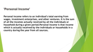 national income | PPTX