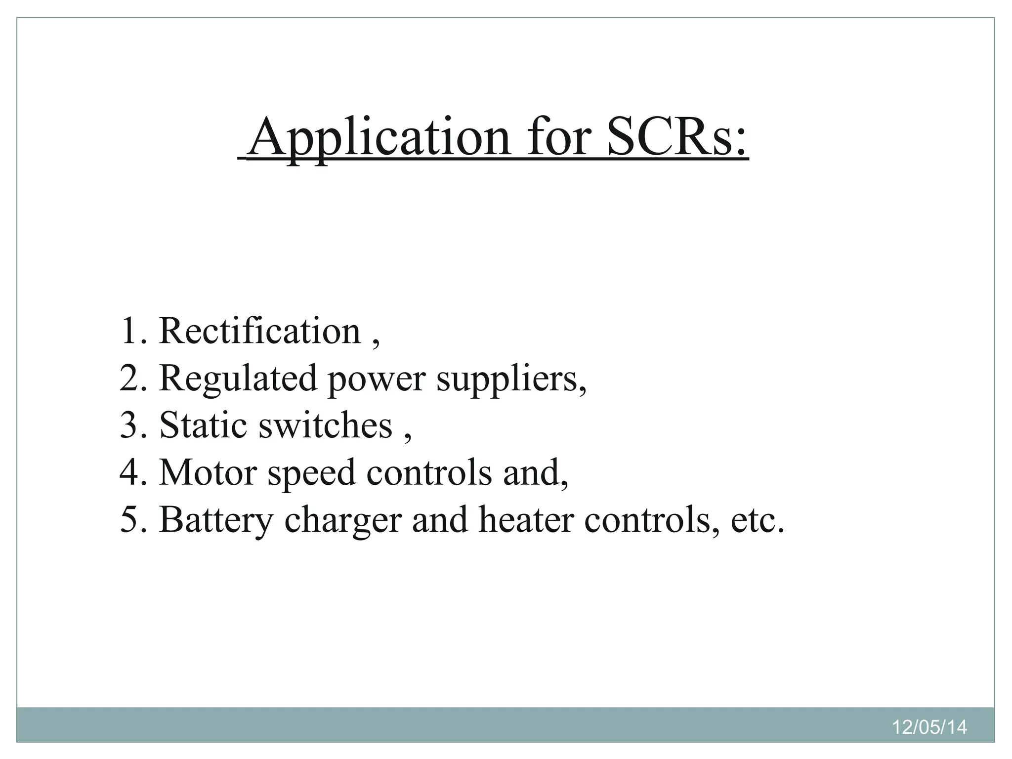 Silicon control rectifier | PPT
