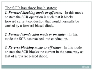 Silicon control rectifier | PPT