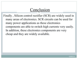 Silicon control rectifier | PPT