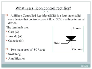 Silicon control rectifier | PPT