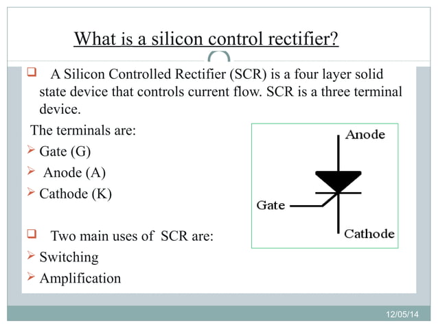 Silicon control rectifier | PPT