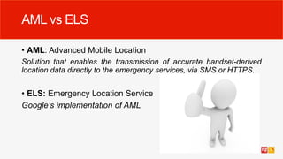 EENA 2018 - Advanced Mobile Location - AML | PDF