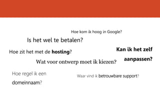 Een nieuwe website laten maken | PPT