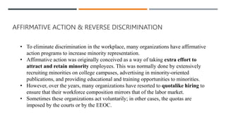 EEO and affirmative action. pptx slides | PPT
