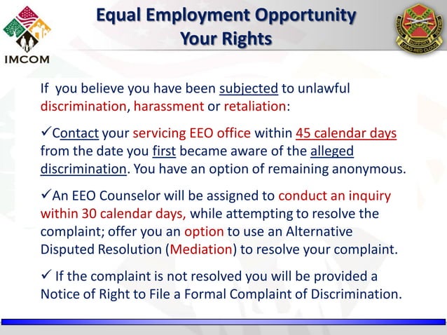 EEO Anti Harassment Training | PDF | Crime & Harmful Acts to ...